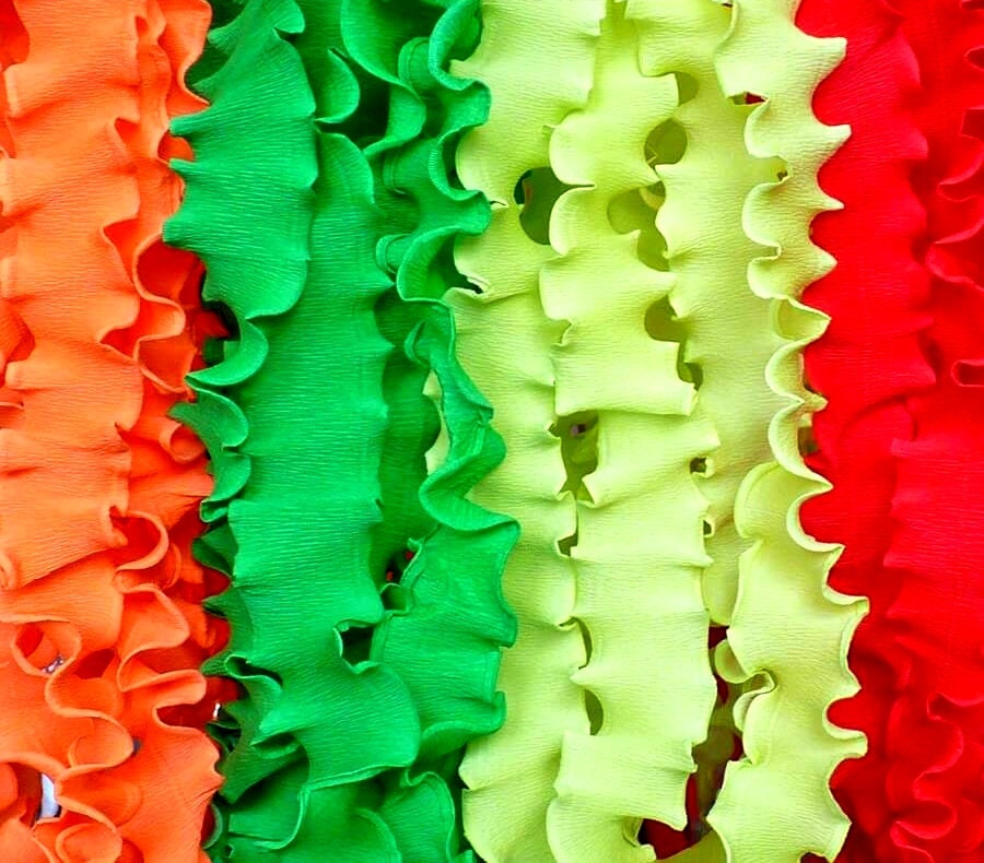 Mexican Fiesta, Wall Decor, Crepe Paper Strands, Streamers Backdrop Day ...