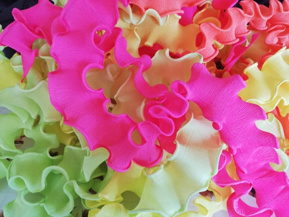 12 Paper strands seaweed, Party Ocean Wave, neon coral reef, sea ...