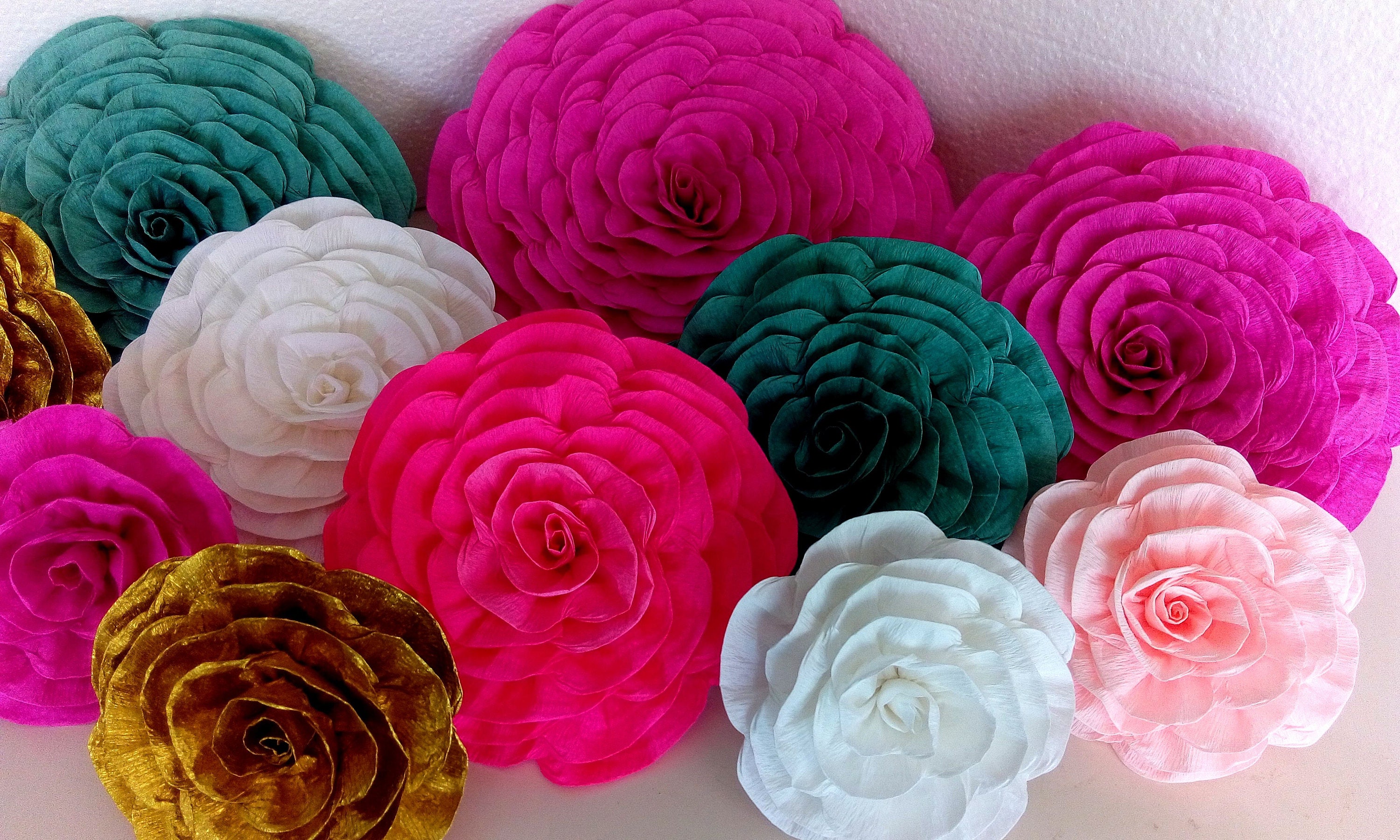 Encanto Large Paper Flowers Wall Encanto Decoration Pink - Etsy UK