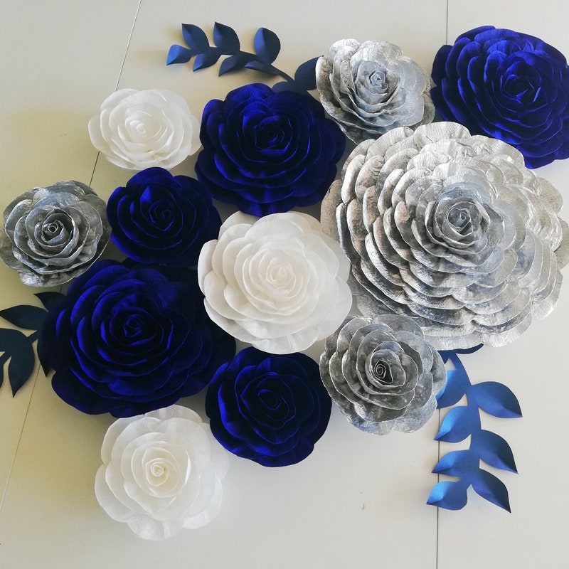 Royal Blue Silver - Etsy