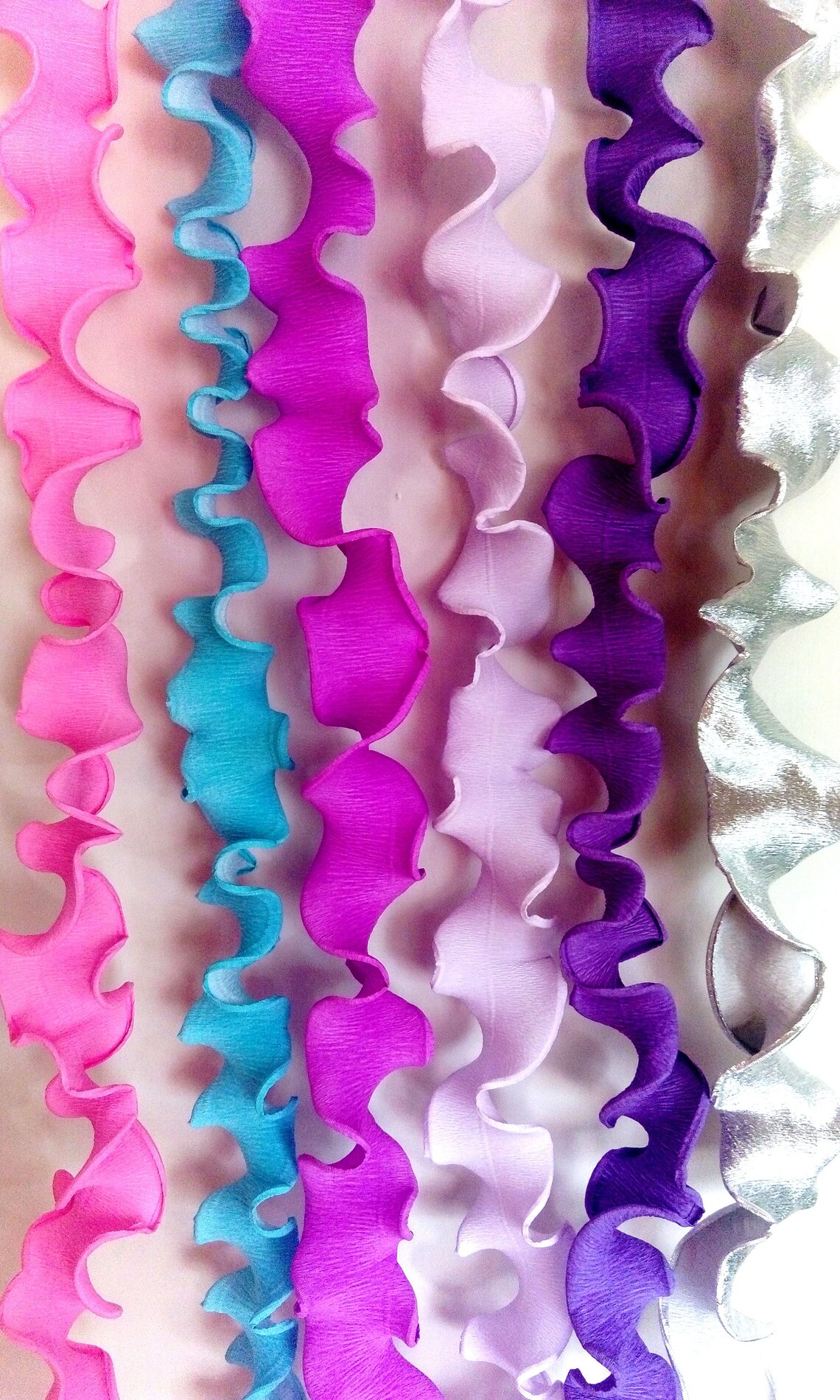 Mexican Fiesta Streamers Backdrop Rainbow Wall Decor Ruffled - Etsy