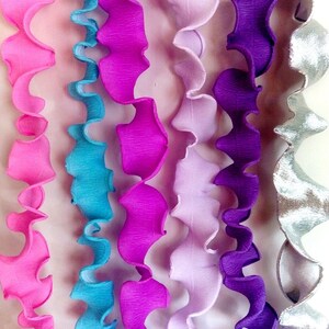 Mexican Fiesta, Streamers Backdrop Rainbow, Wall Decor, Ruffled Crepe ...