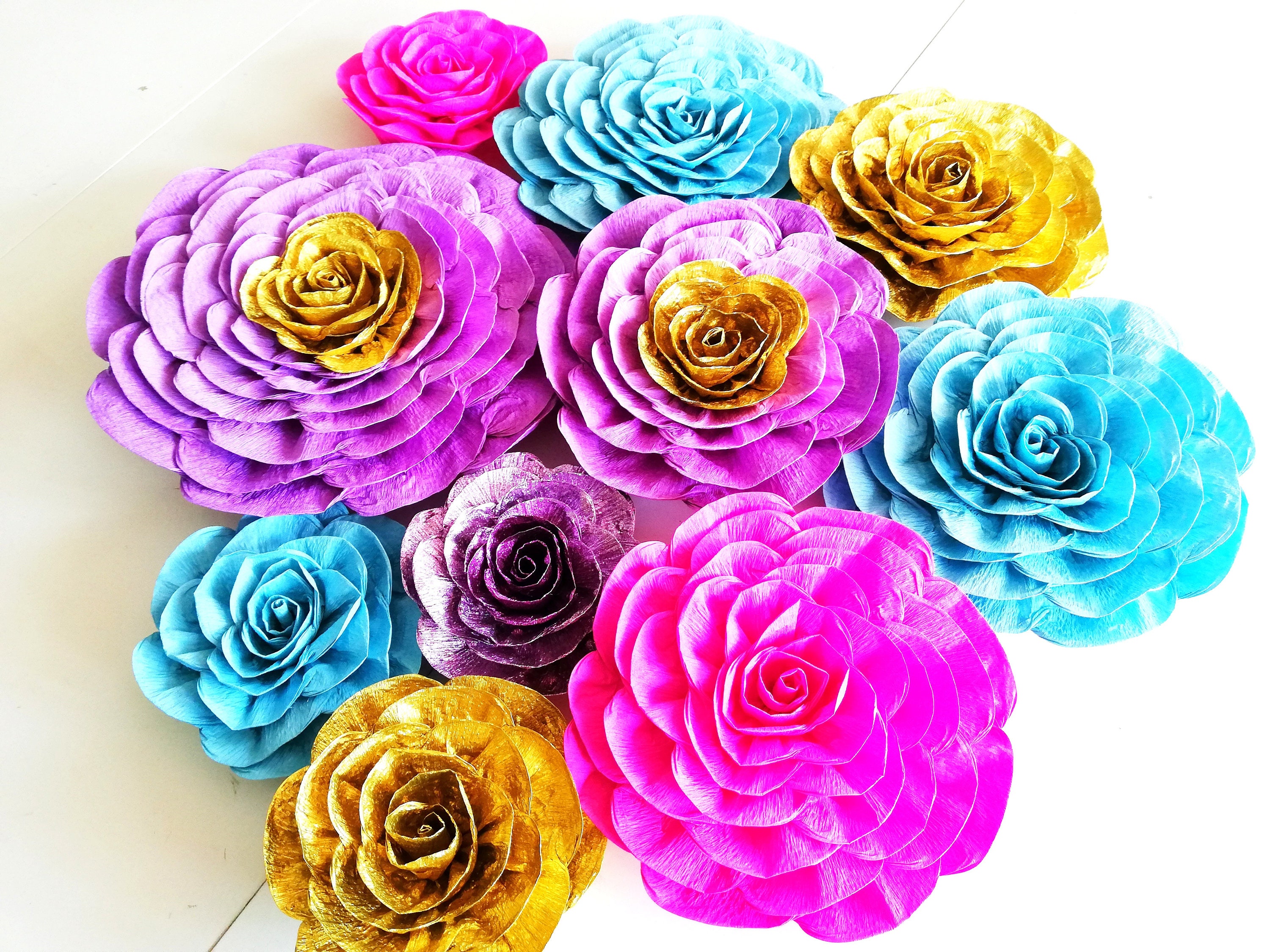 Encanto Large Paper Flowers Wall Encanto Decoration Pink - Etsy UK
