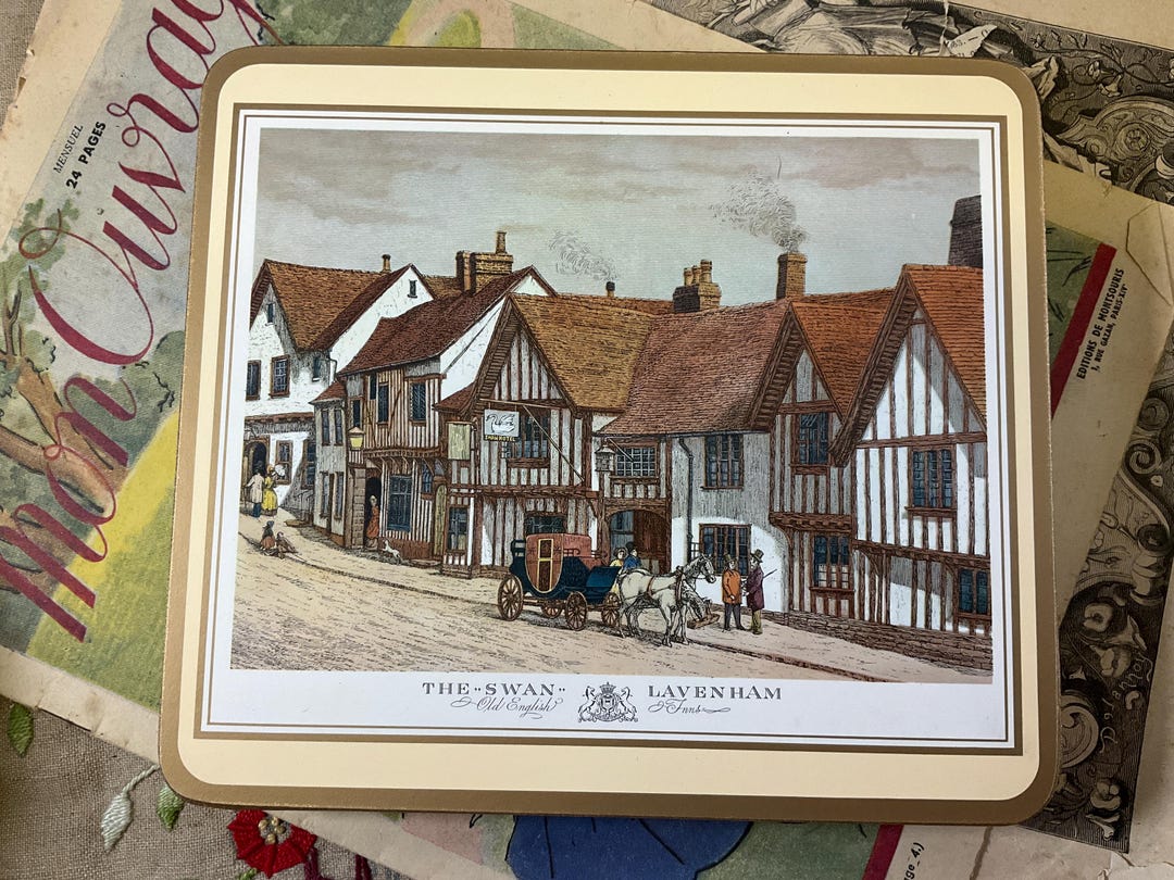 Set of 6 British Traditional Place Mats With an English Inns Theme ...