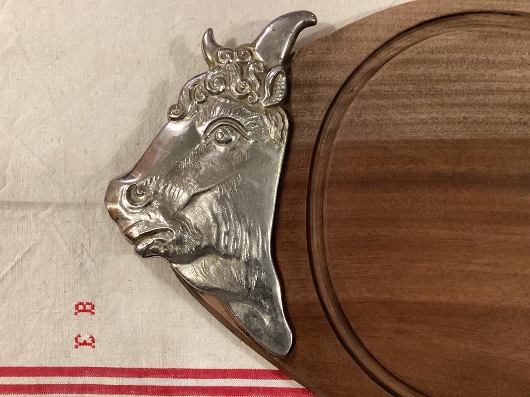 Beef Presentation Wooden Platter, Meat Serving Board, Cow Themed Table ...