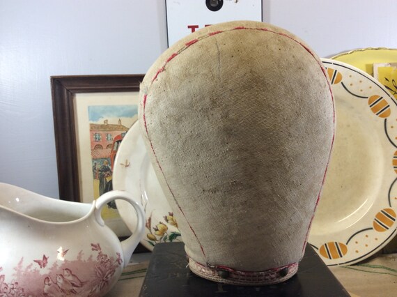 Antique Canvas Mannequin Head Vintage Canvas Head Form Hat - Etsy