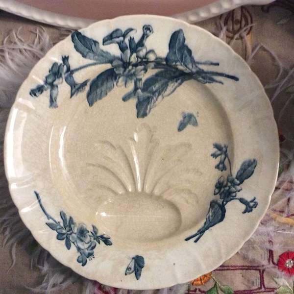 Antique Blue Plates - Etsy