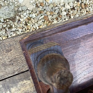 French Antique Oak Foot Stool French Antique Rustic Foot Rest Stool ...