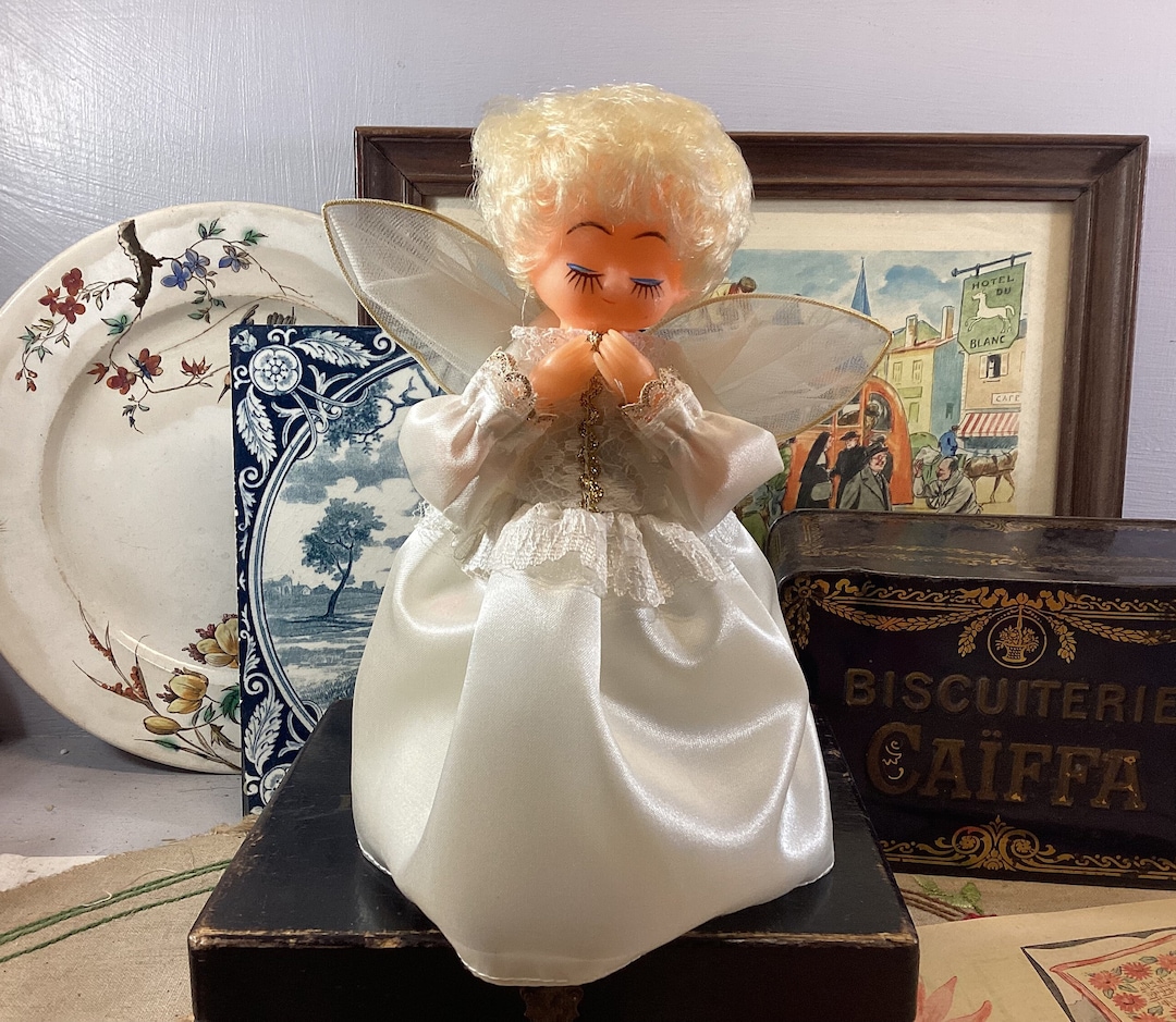 Vintage Mid Century Musical Christmas Angel 60s Christmas Angel ...