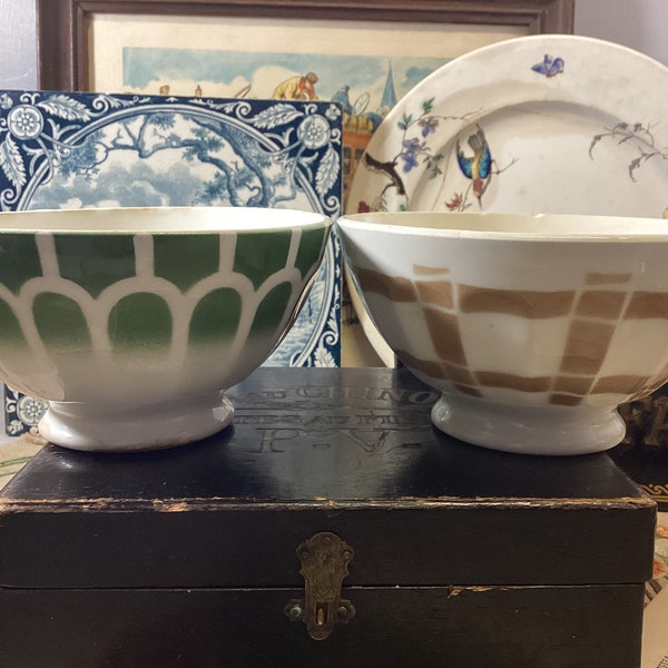 French Coffee Bowls - Etsy