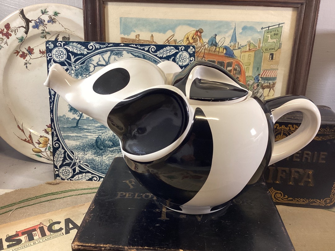 Vintage French LIPTON Panda Elephant Teapot Lipton Teapot Collectible ...