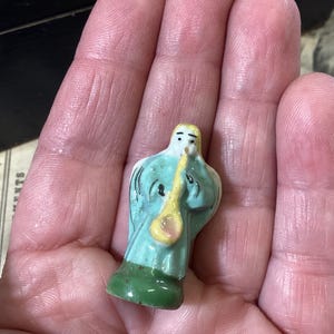 19 Vintage French Feves Miniature Nativity Set Ceramic Christmas Feves ...