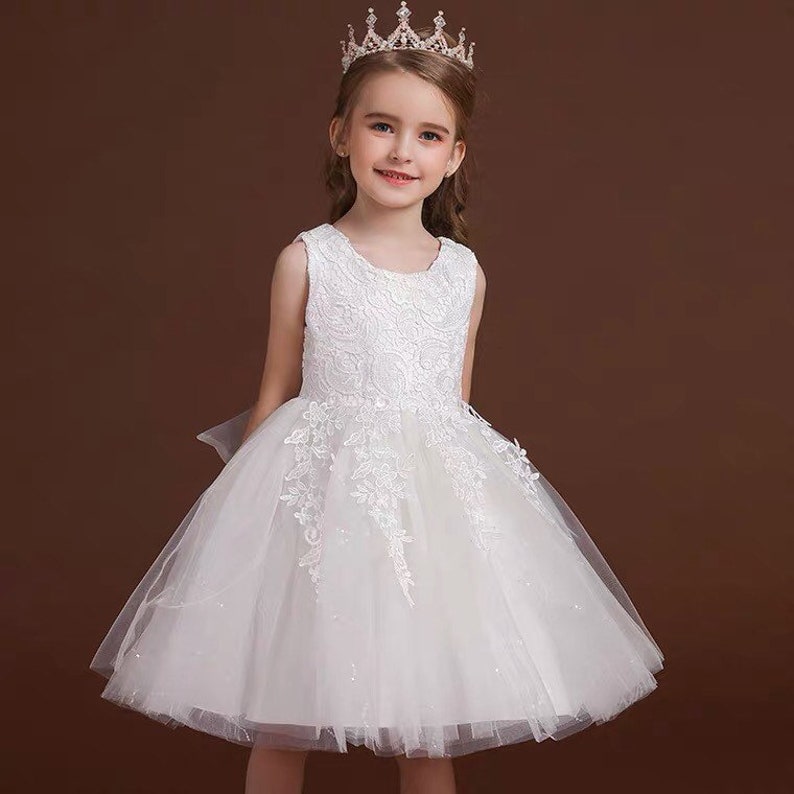 3t Tulle Tutu Flower Girl Dress Birthday Lace Piano Etsy