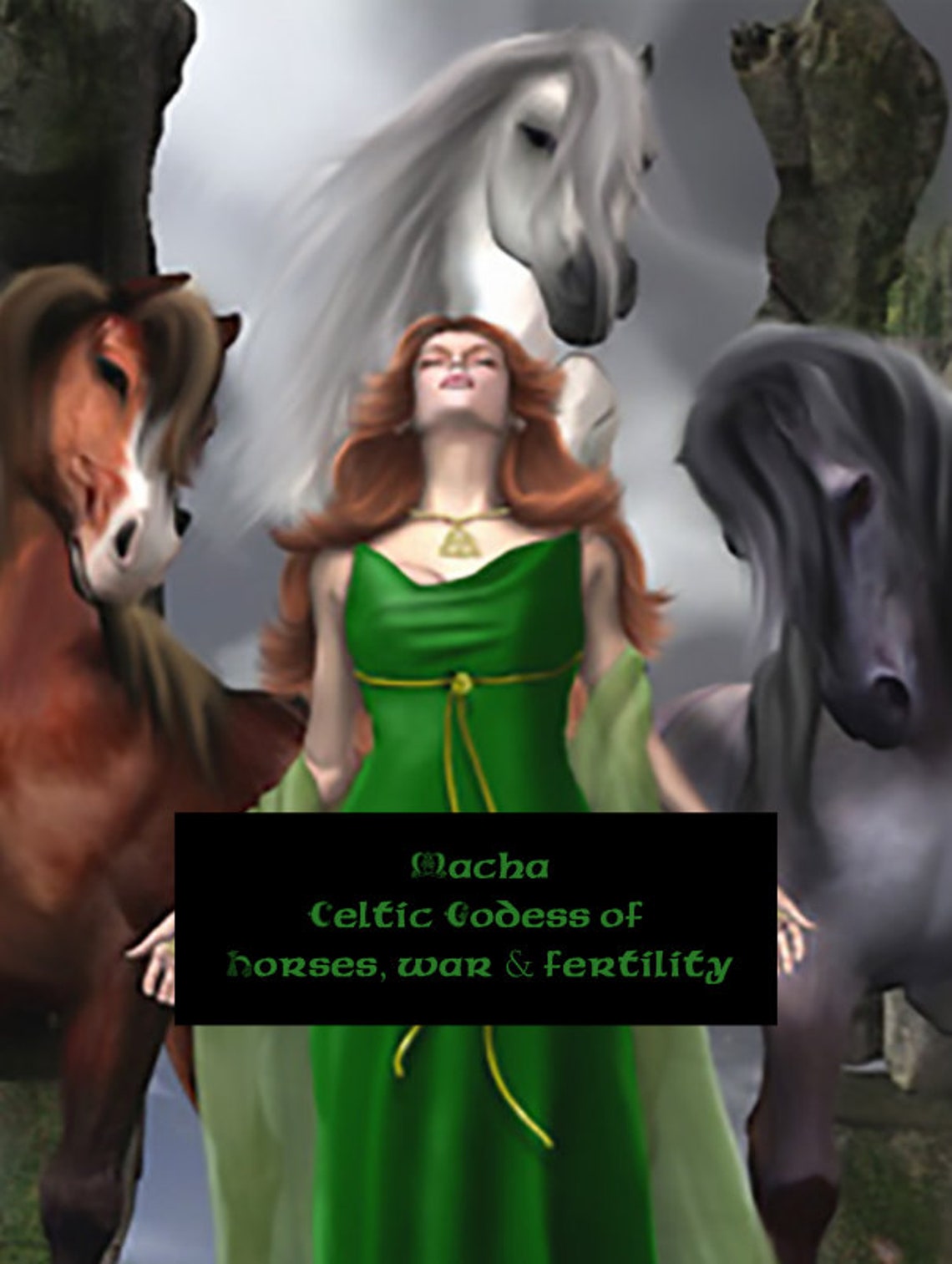 Macha Celtic Goddess of Horses War & Fertility | Etsy