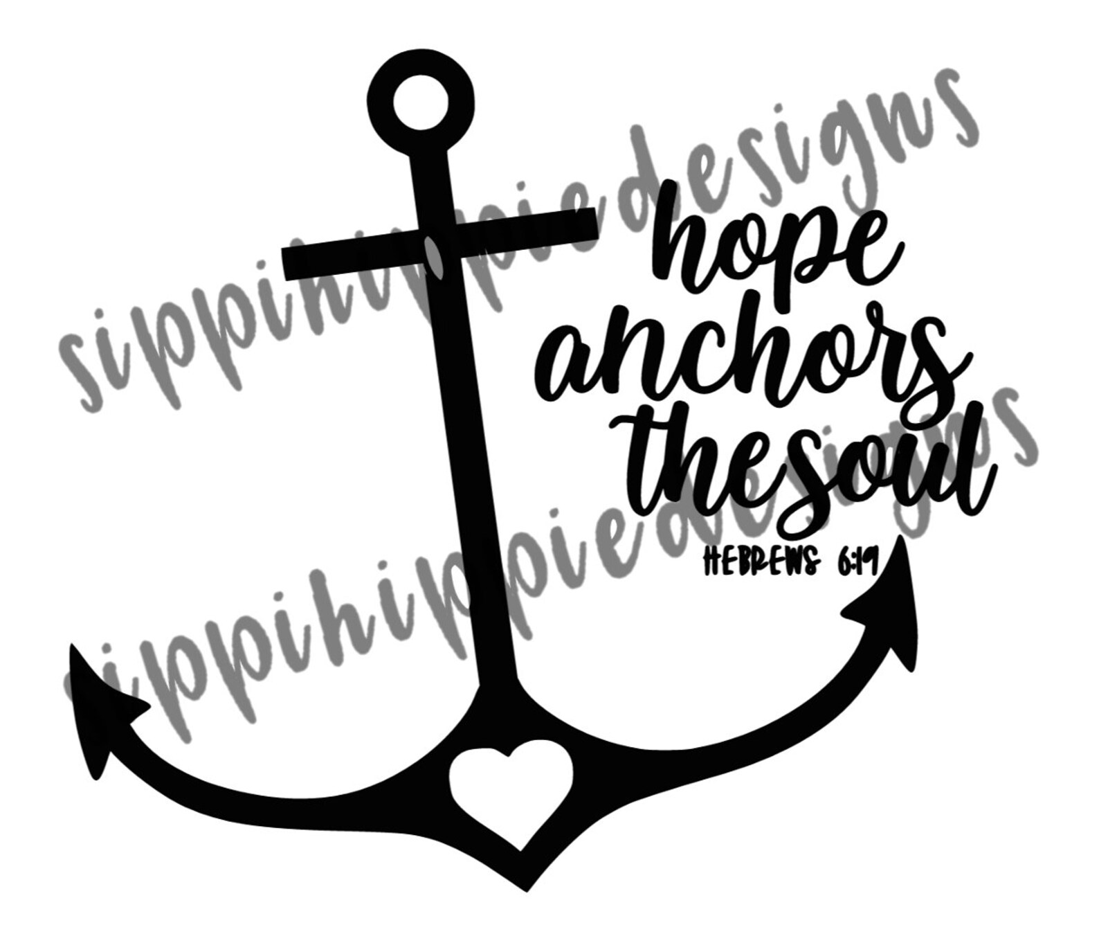 Hope Anchors the Soul SVG - Etsy