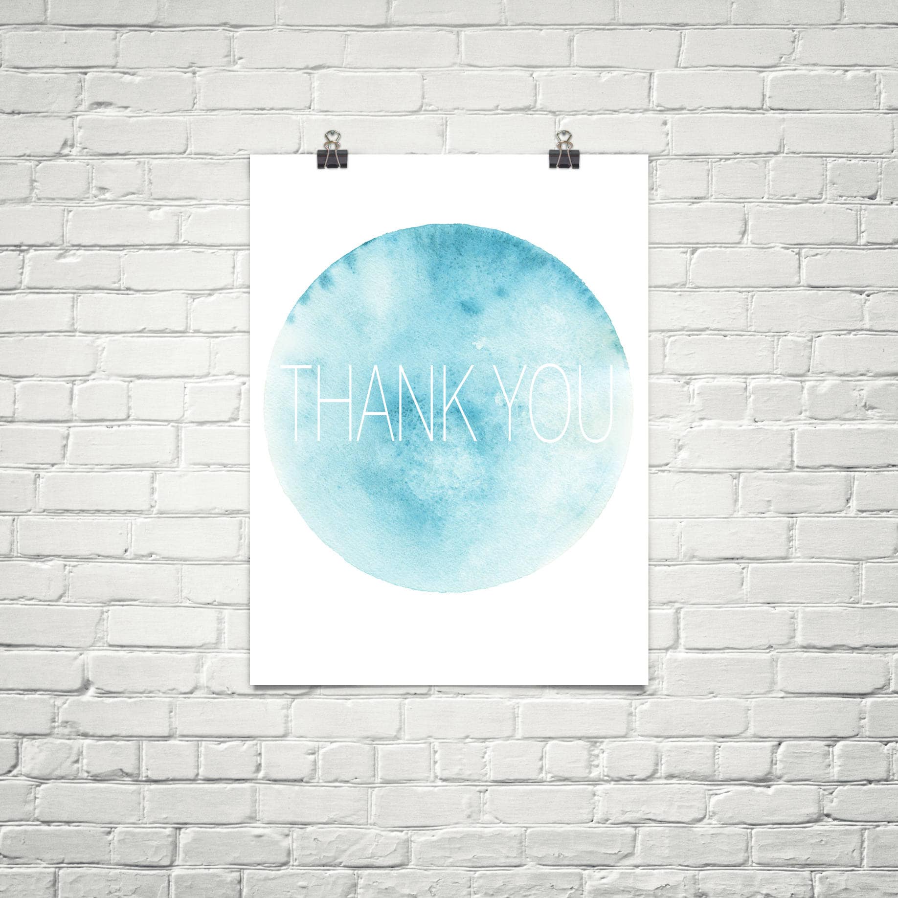 Thank You Sign. Thank You Wall Art. Typography Art. Inspirational Art ...