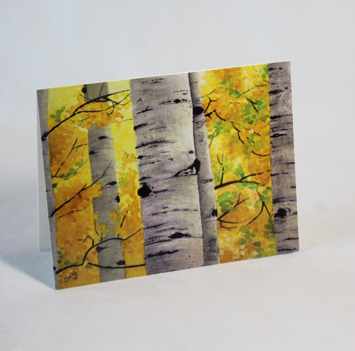 Aspen Trees, Set of 5 Note Cards With Envelopes From Original ...
