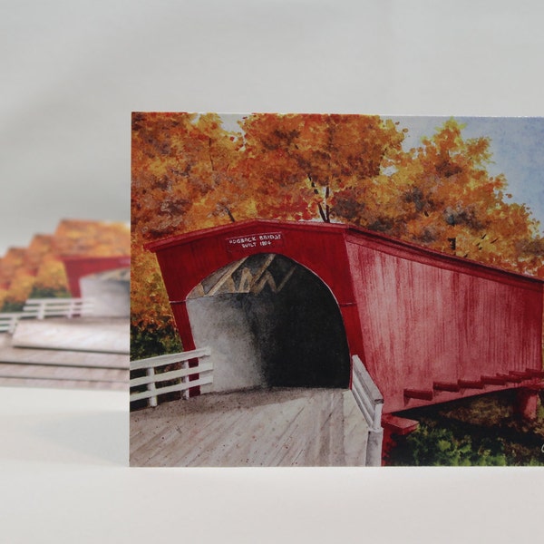 Covered Bridge Note Cards - Etsy