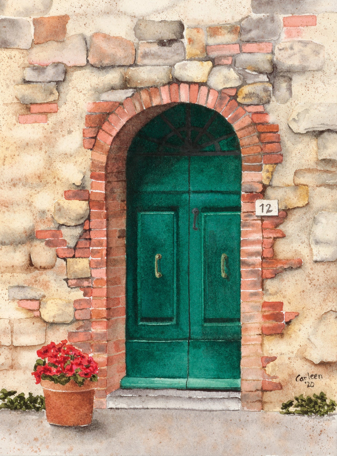 Castellini #12, Italy, Original Watercolor Painting - Etsy