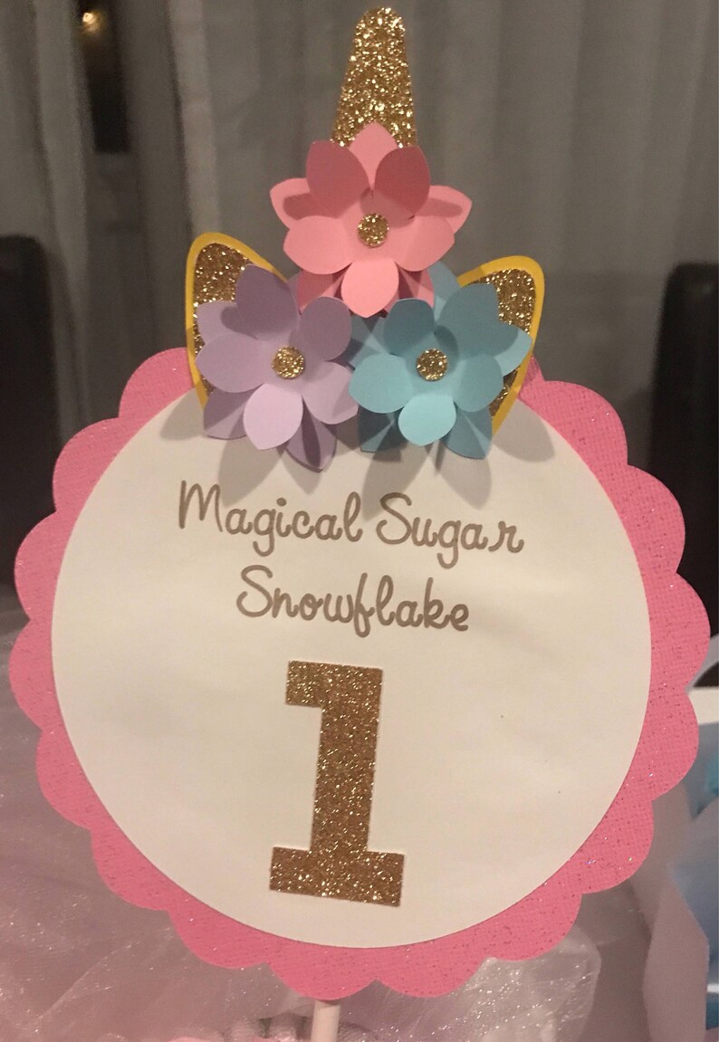 Gold Unicorn Table Number | Etsy