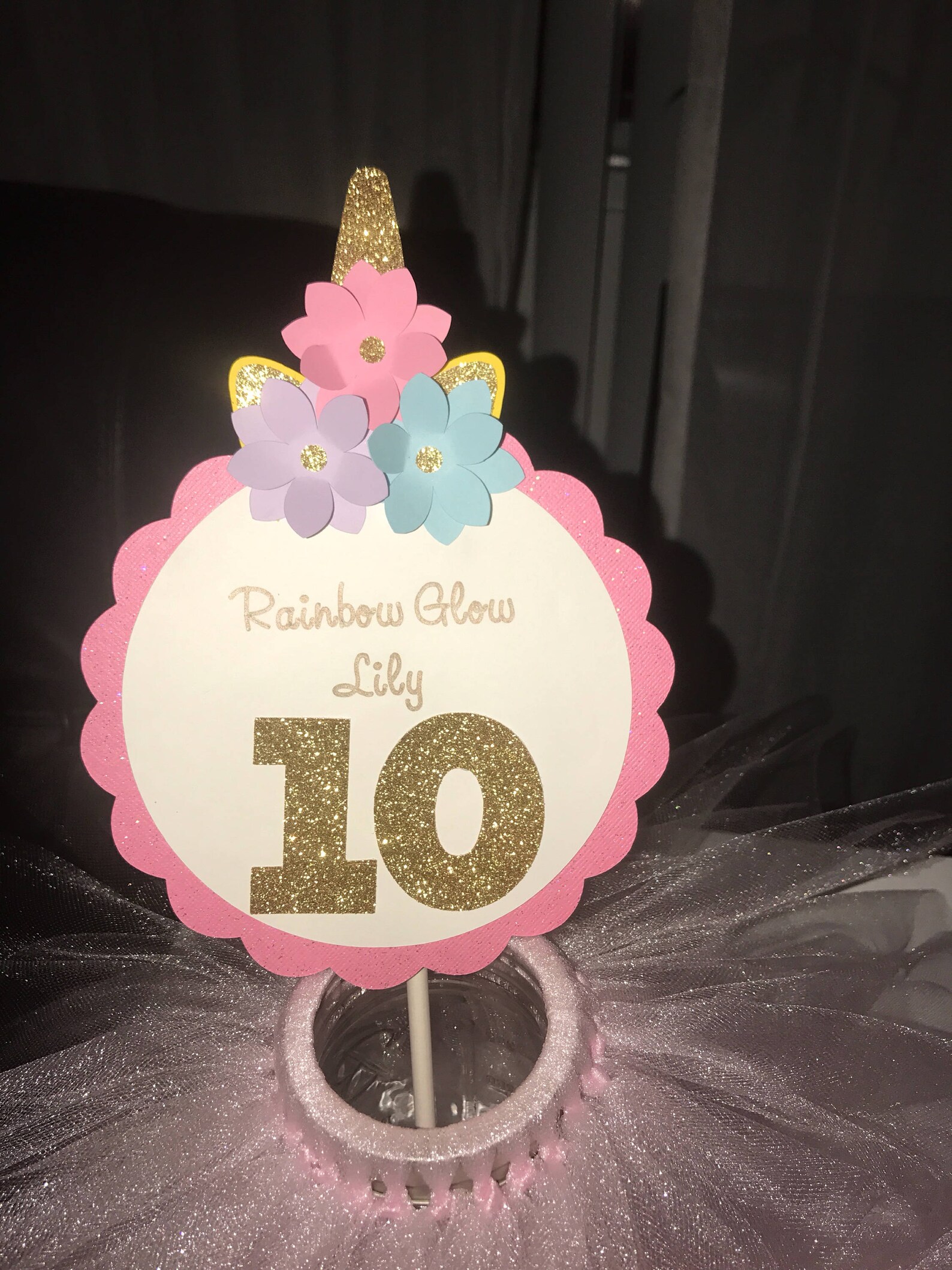 Gold Unicorn Table Number | Etsy