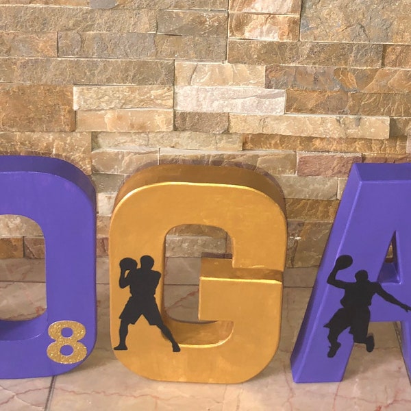 Basketball Letters - Etsy