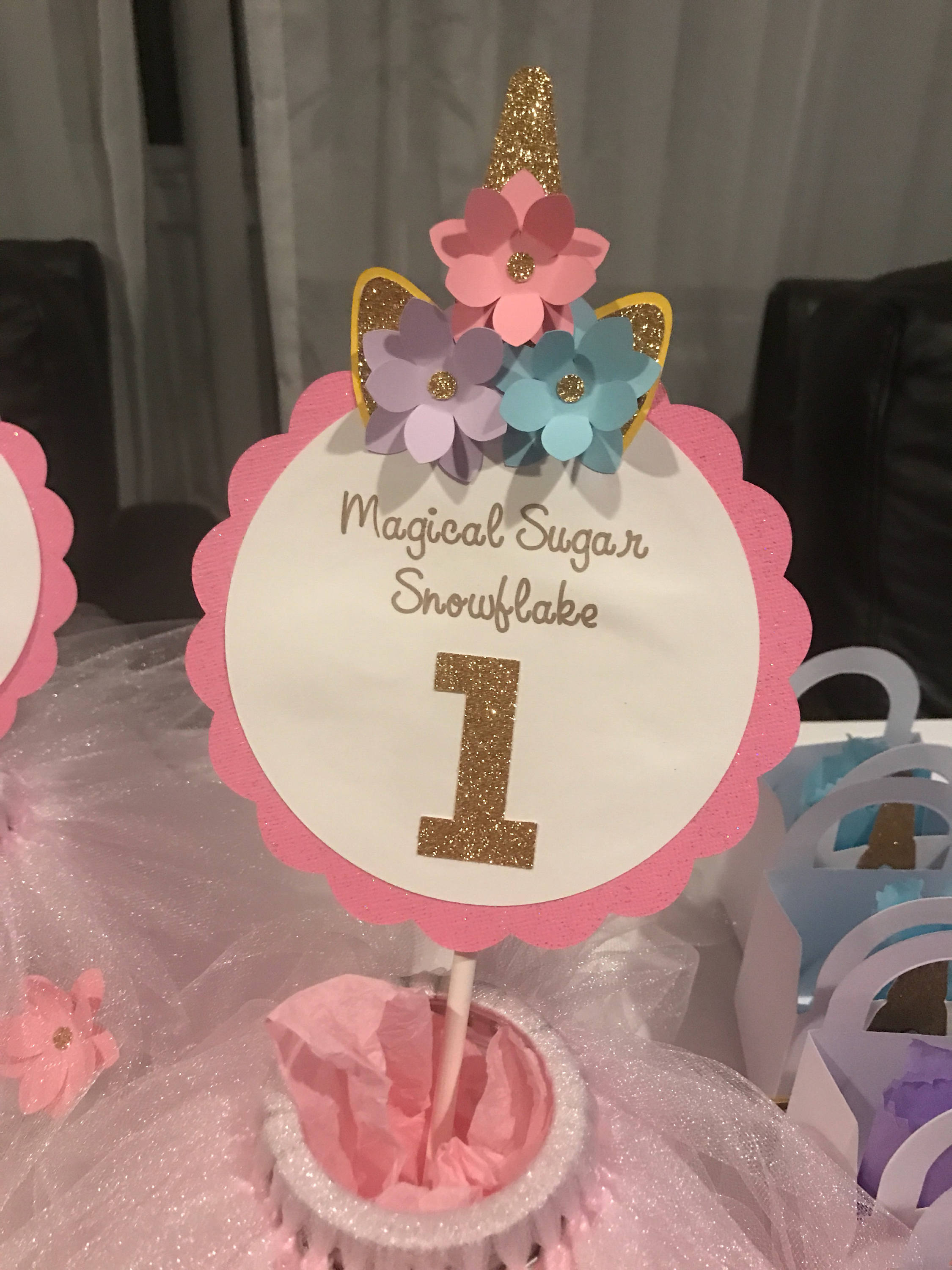 Gold Unicorn Table Number | Etsy