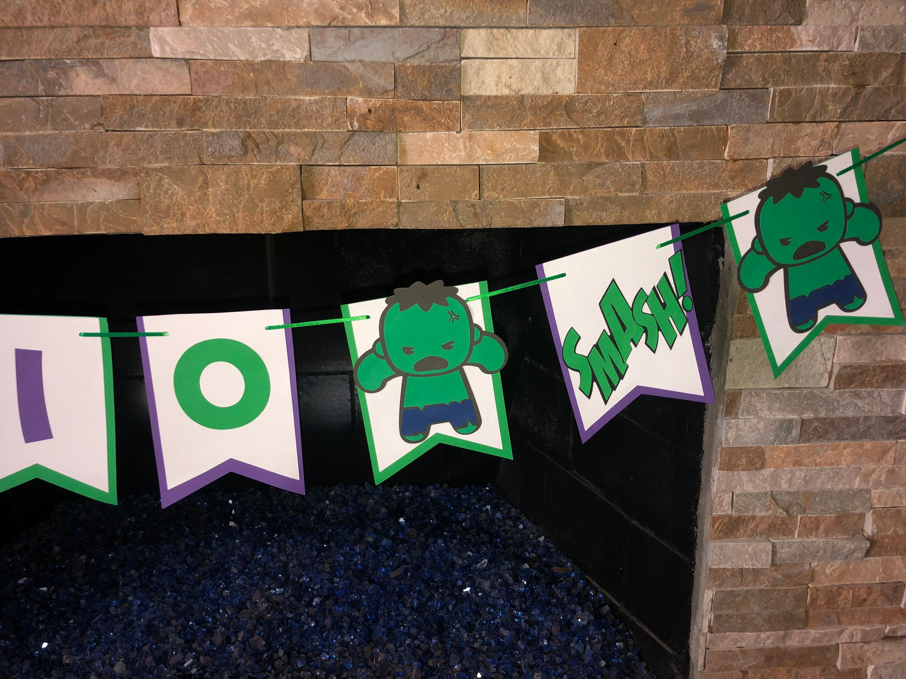 Customized Name Smash Banner Superhero Theme Party | Etsy