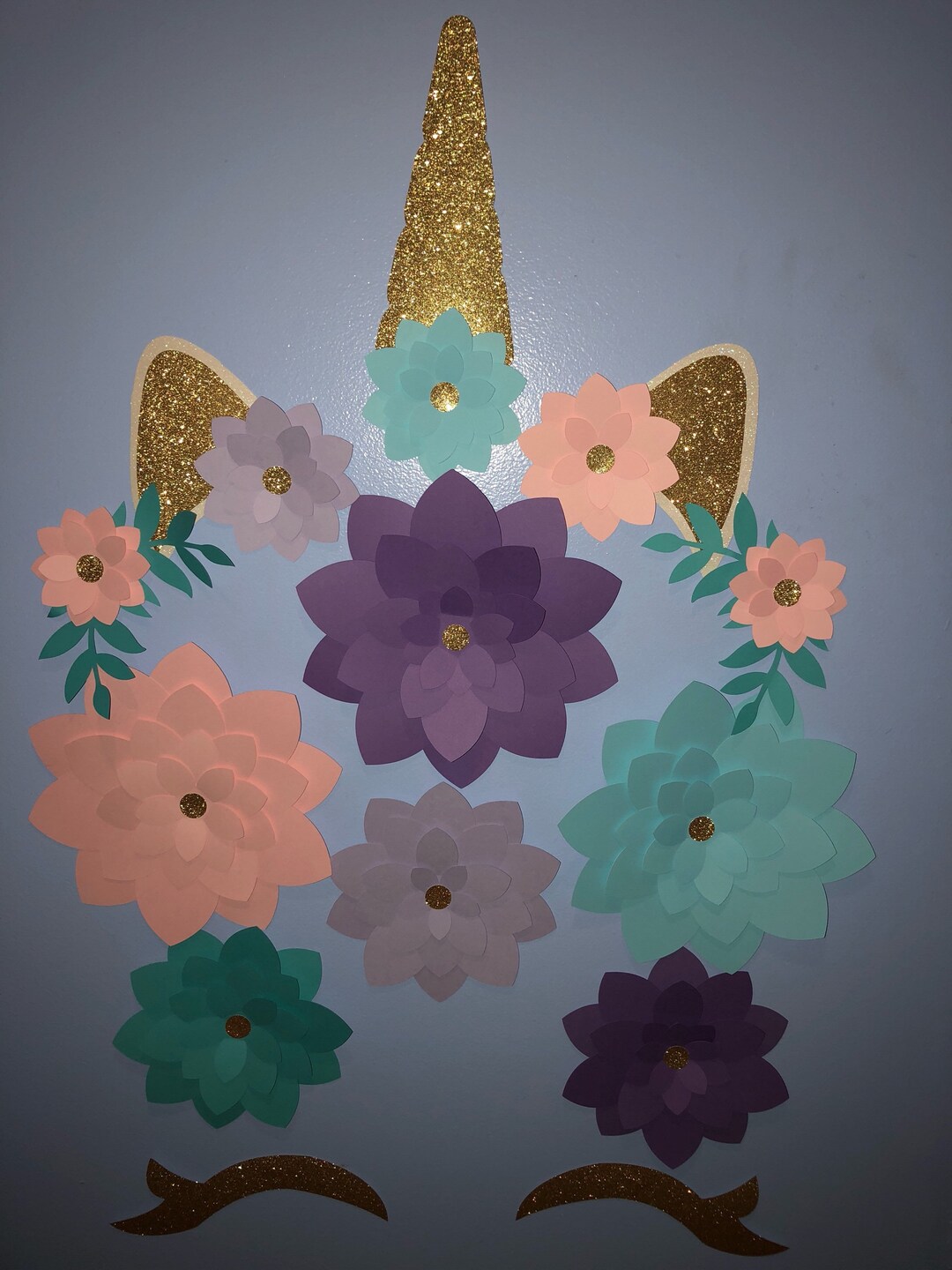 Unicorn Flower Backdrop Set - Etsy
