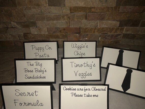 Boss Baby Food Signs Decor - Etsy