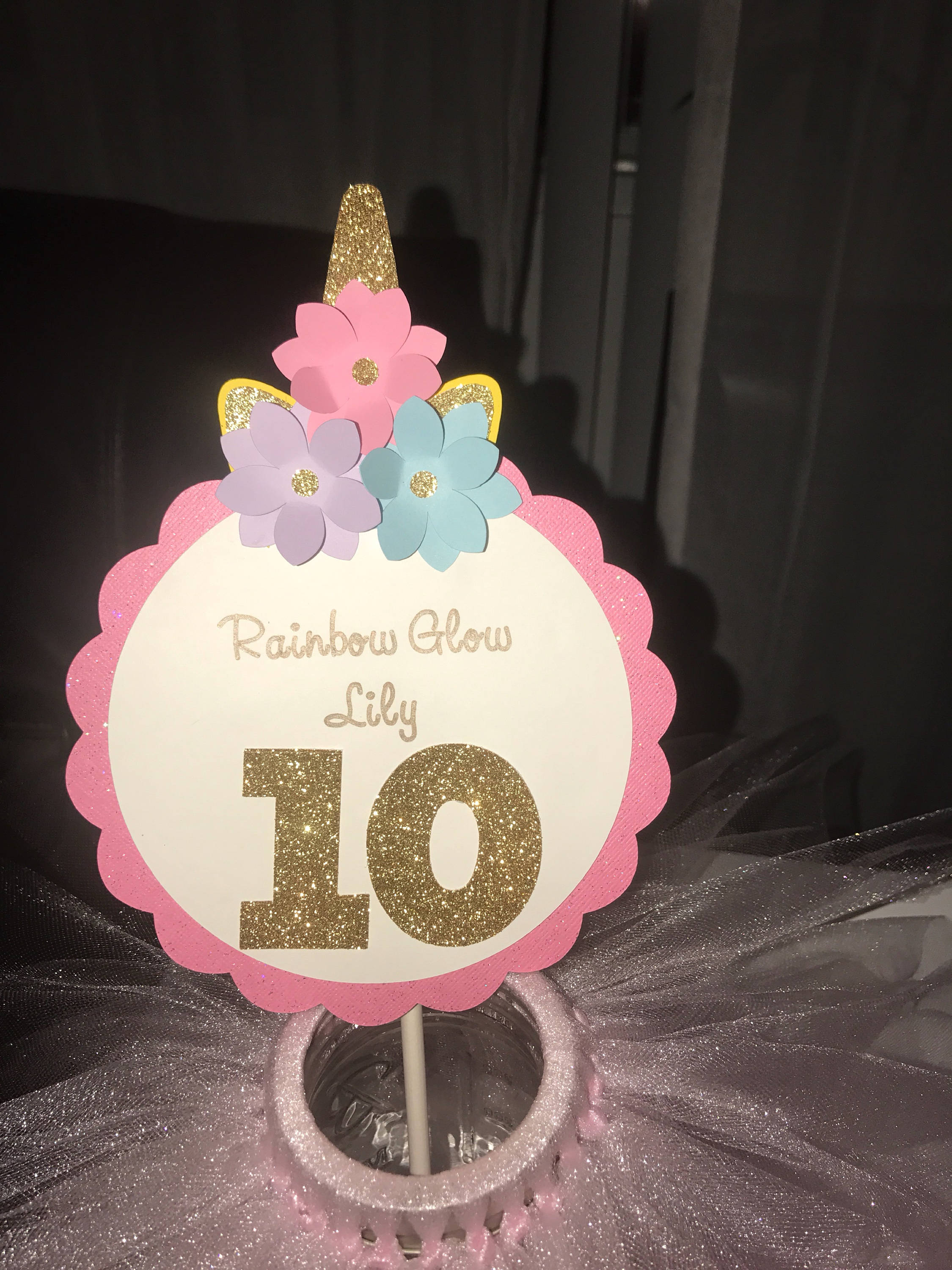 Gold Unicorn Table Number | Etsy