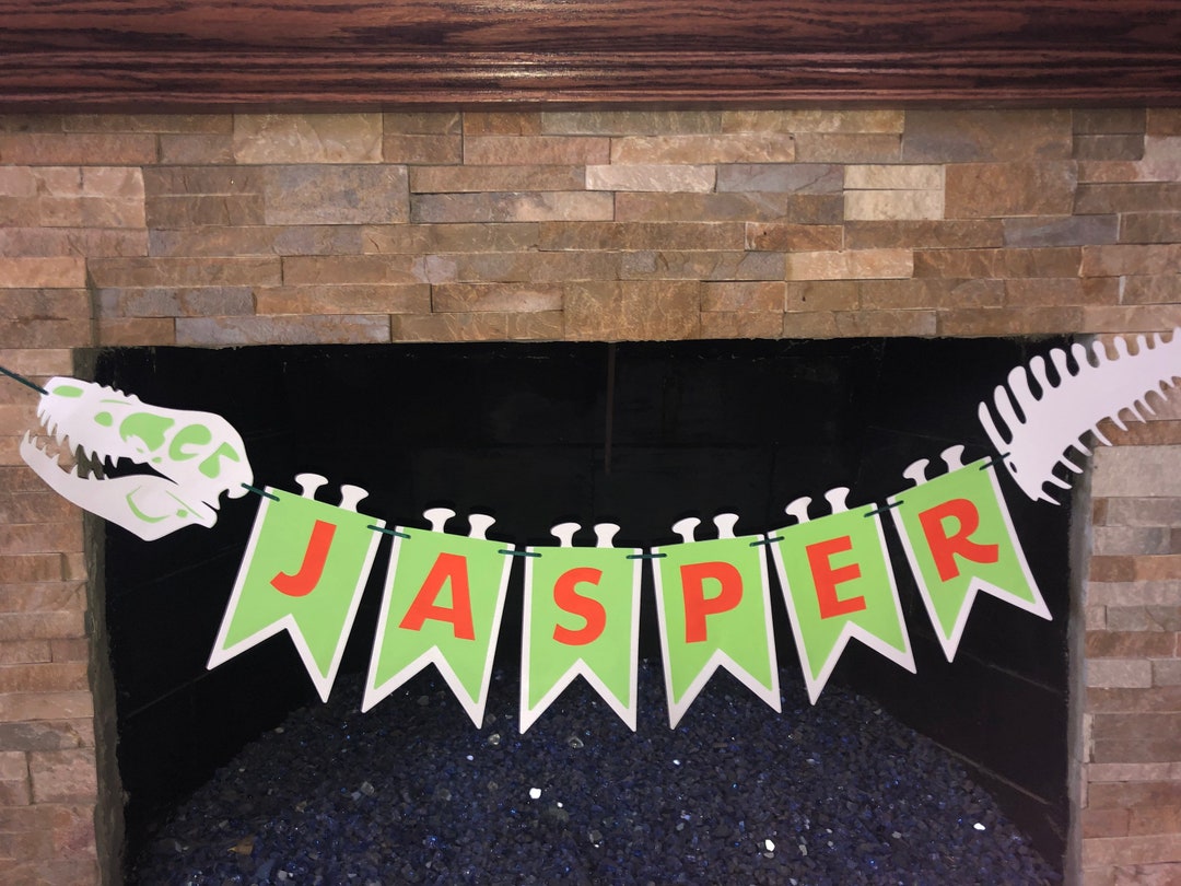 Dino Fossil Banners - Customized Banners - Etsy