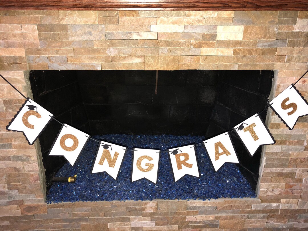 CONGRATS GRAD Banner - High School- College Senior Graduation - Etsy