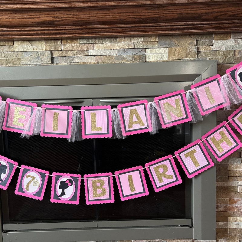 Barbie Banner - Etsy