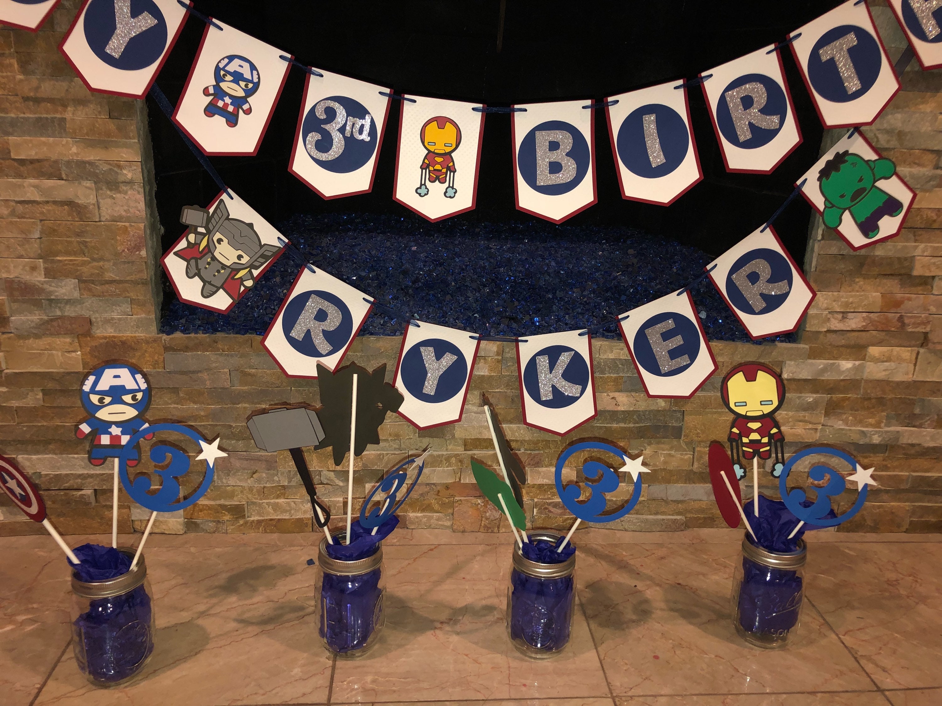 Happy Birthday - Superhero Banner - Etsy
