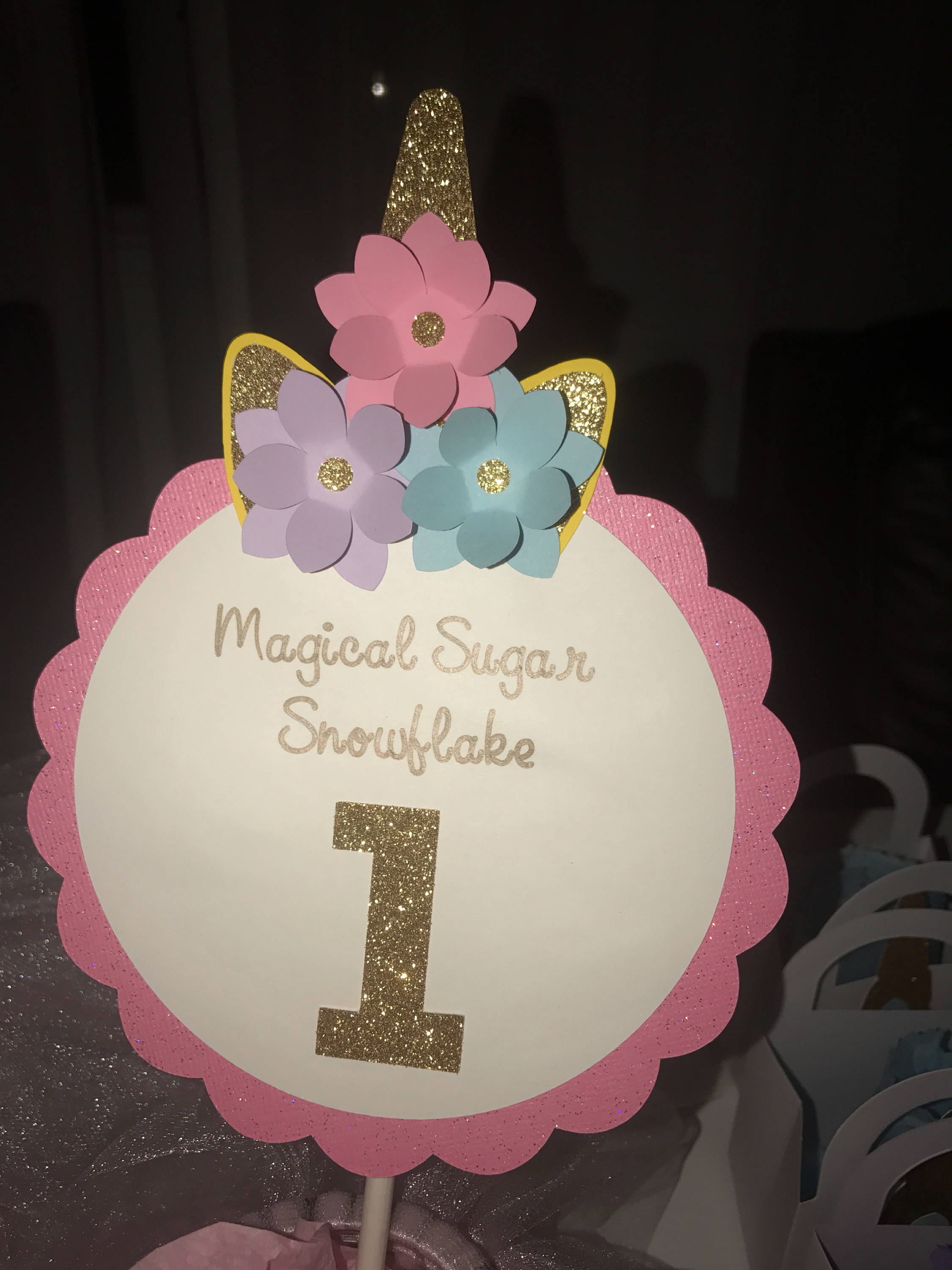 Gold Unicorn Table Number | Etsy