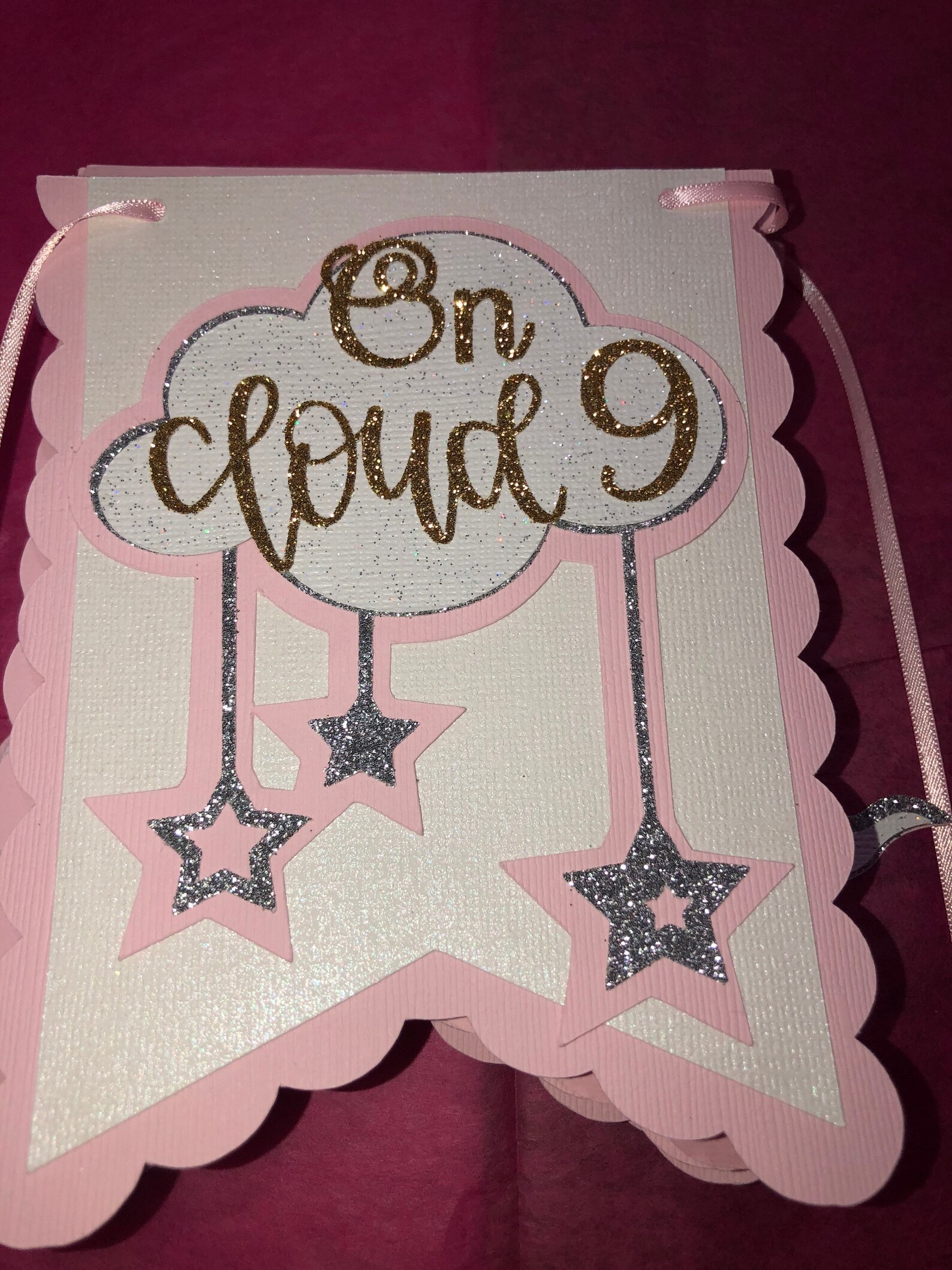 Happy Birthday Personalized on Cloud 9 Banner - Etsy