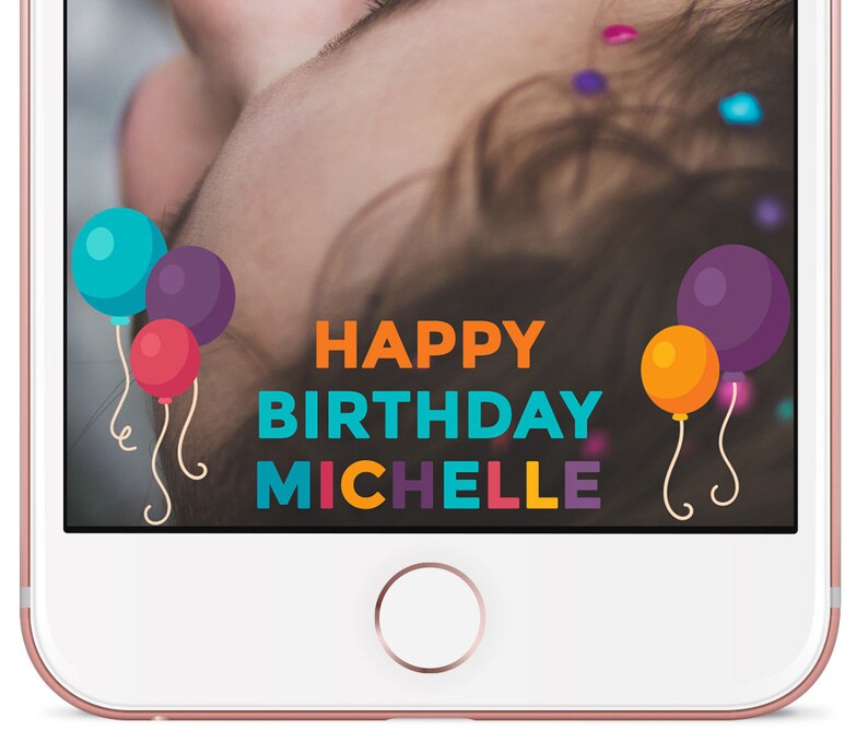 Kid's Snapchat Filter, Geofilter for Baby Birthday, Snap Chat Birthday ...