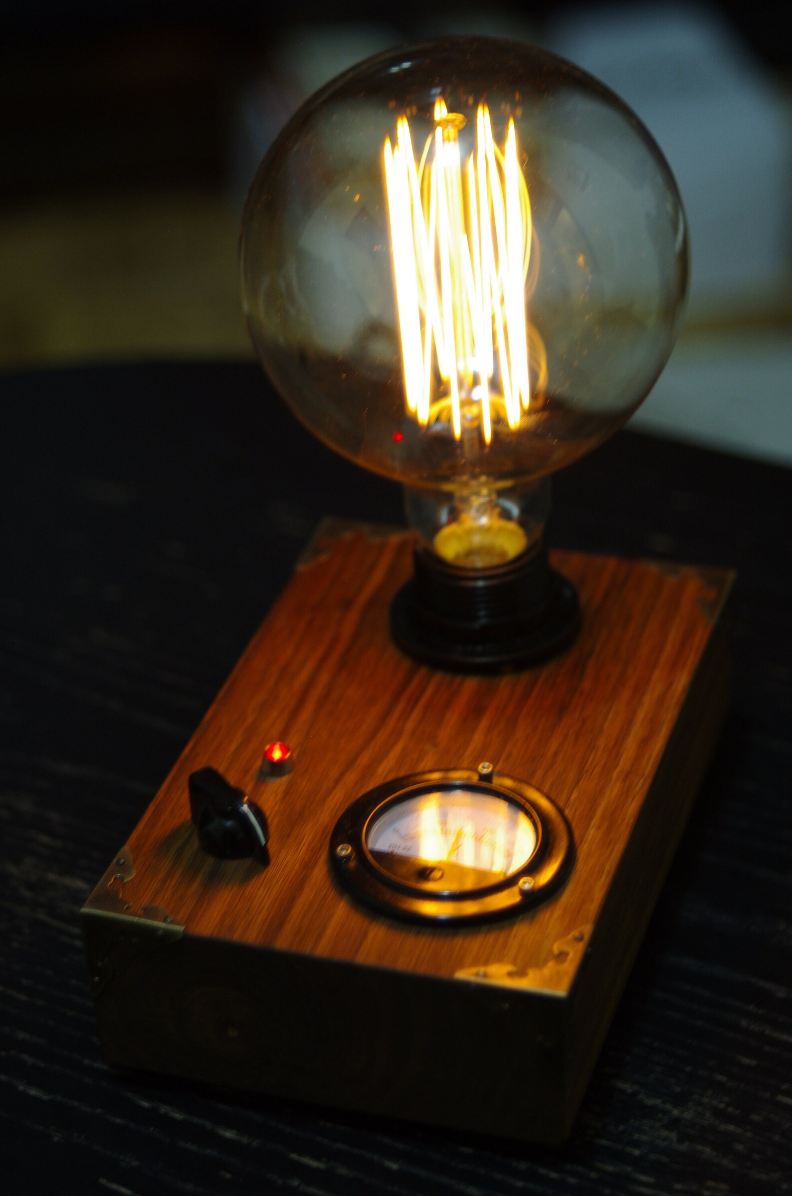 Steampunk Lamp.rustic Lamp.edison Lamp.edison Bulb.vintage Lamp ...