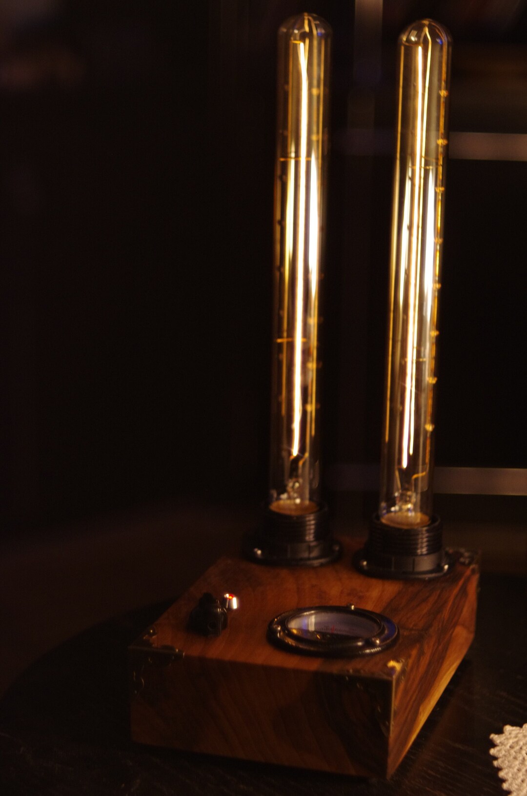 Steampunk Lamp.rustic Lamp.edison Lamp.edison Bulb.vintage Lamp ...