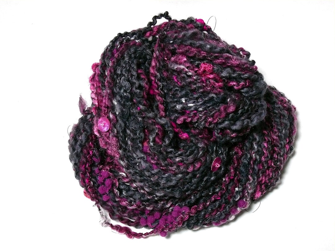 Boudoir I ~ Handspun Art Yarn ~artisan Yarn~ Handspun Wool ~textured ...