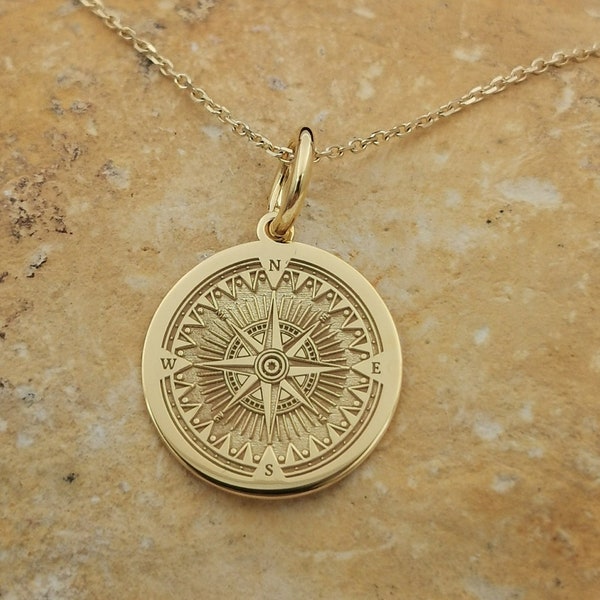 Compass Necklace - Etsy