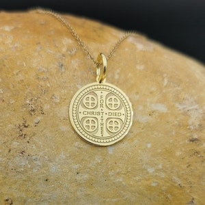 Dainty 14k Solid Gold Episcopal Cross Pendant Necklace - Etsy