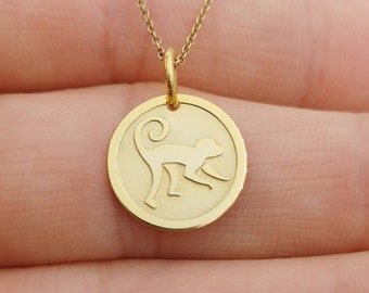 Monkey Necklace - Etsy