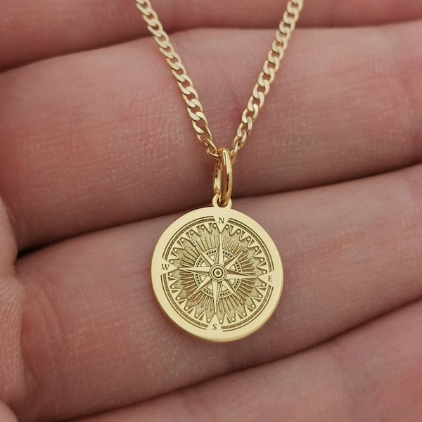 Compass Necklace - Etsy