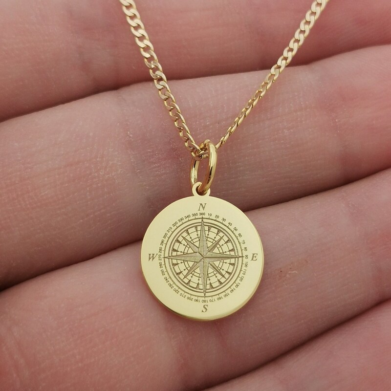 Compass Charm - Etsy