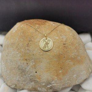 Dainty 14k Solid Gold Blue Jay Necklace, Personalized Blue Jay Pendant ...