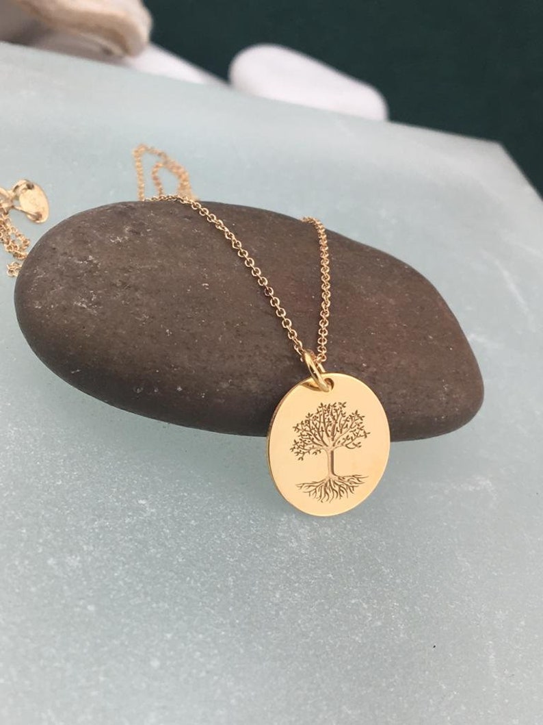 Tree of Life Necklace Tree Necklace 14k Solid Gold Necklace - Etsy