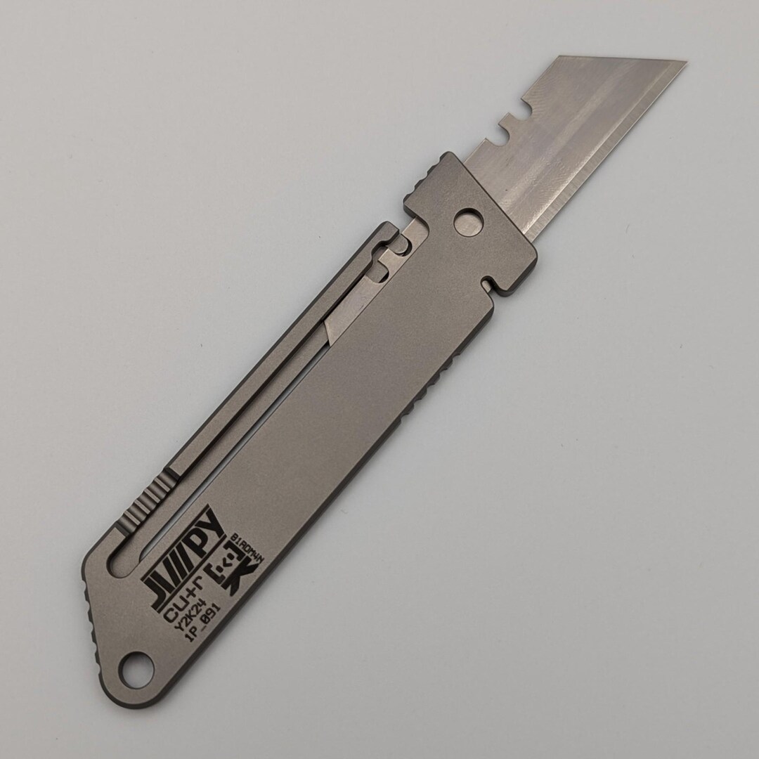 The Cutr by Jimpy: Integral Titanium Utility Blade Holder - Etsy