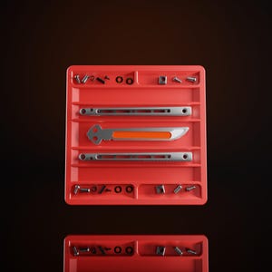 Balisong Disassembly Tray 3D Printed Red (variant #1) - Etsy